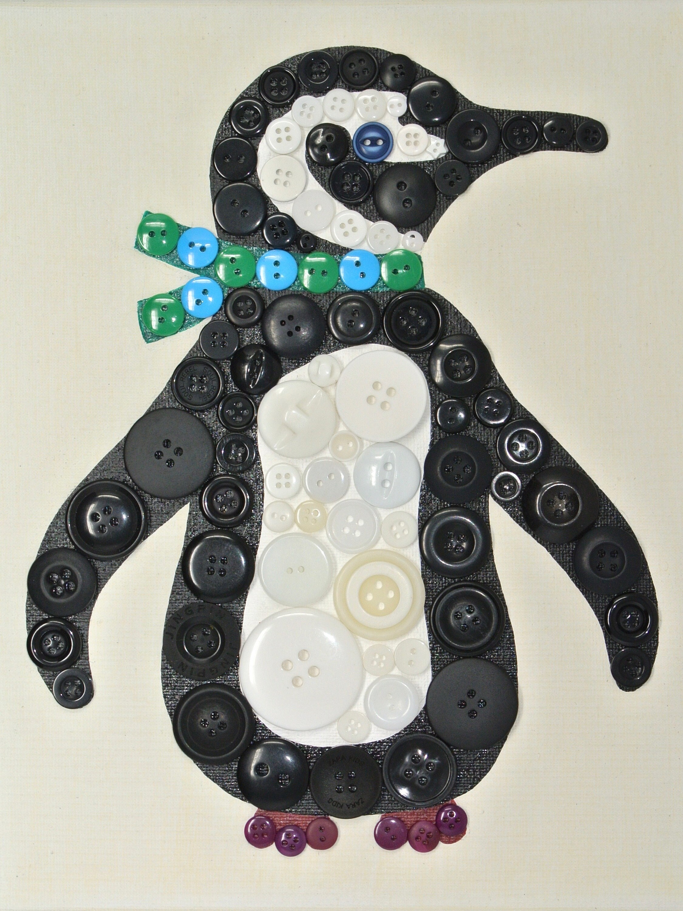 Button Craft KIT for Kids Penguin Craft Kits Kids Crafts - Etsy