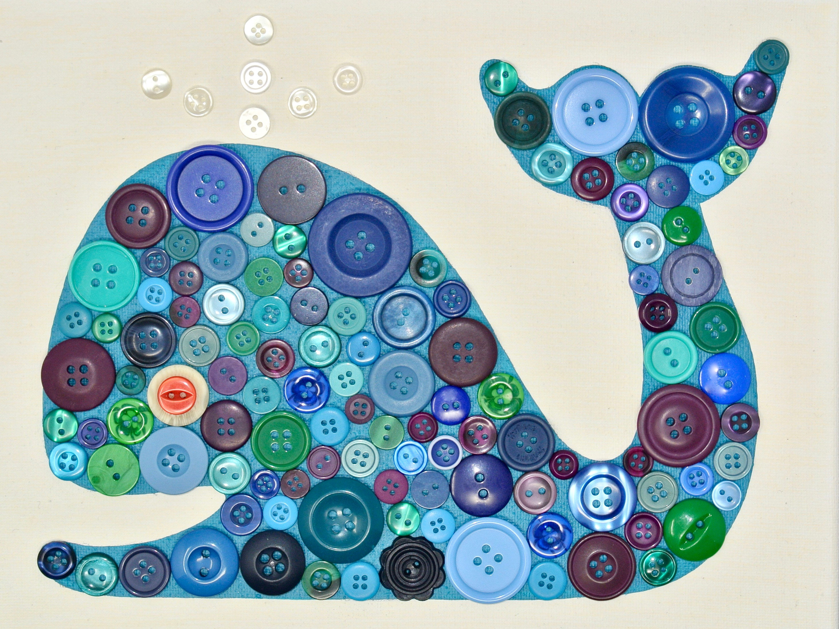 Button Craft KIT for Kids Whale Craft Kits Kids Crafts - Etsy Canada