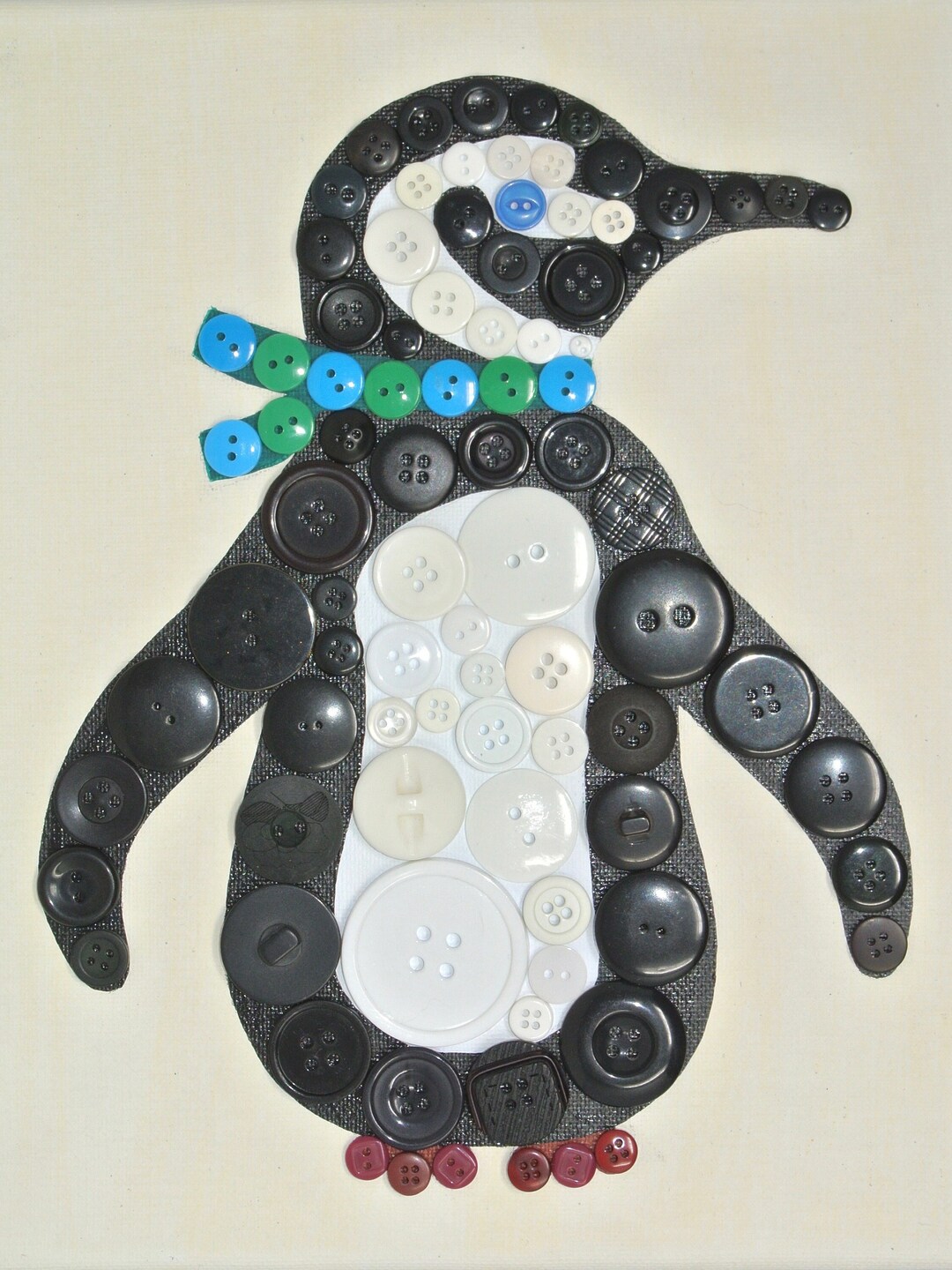 Button Craft KIT for Kids, Penguin Craft Kits, Kids Crafts, Penguin ...