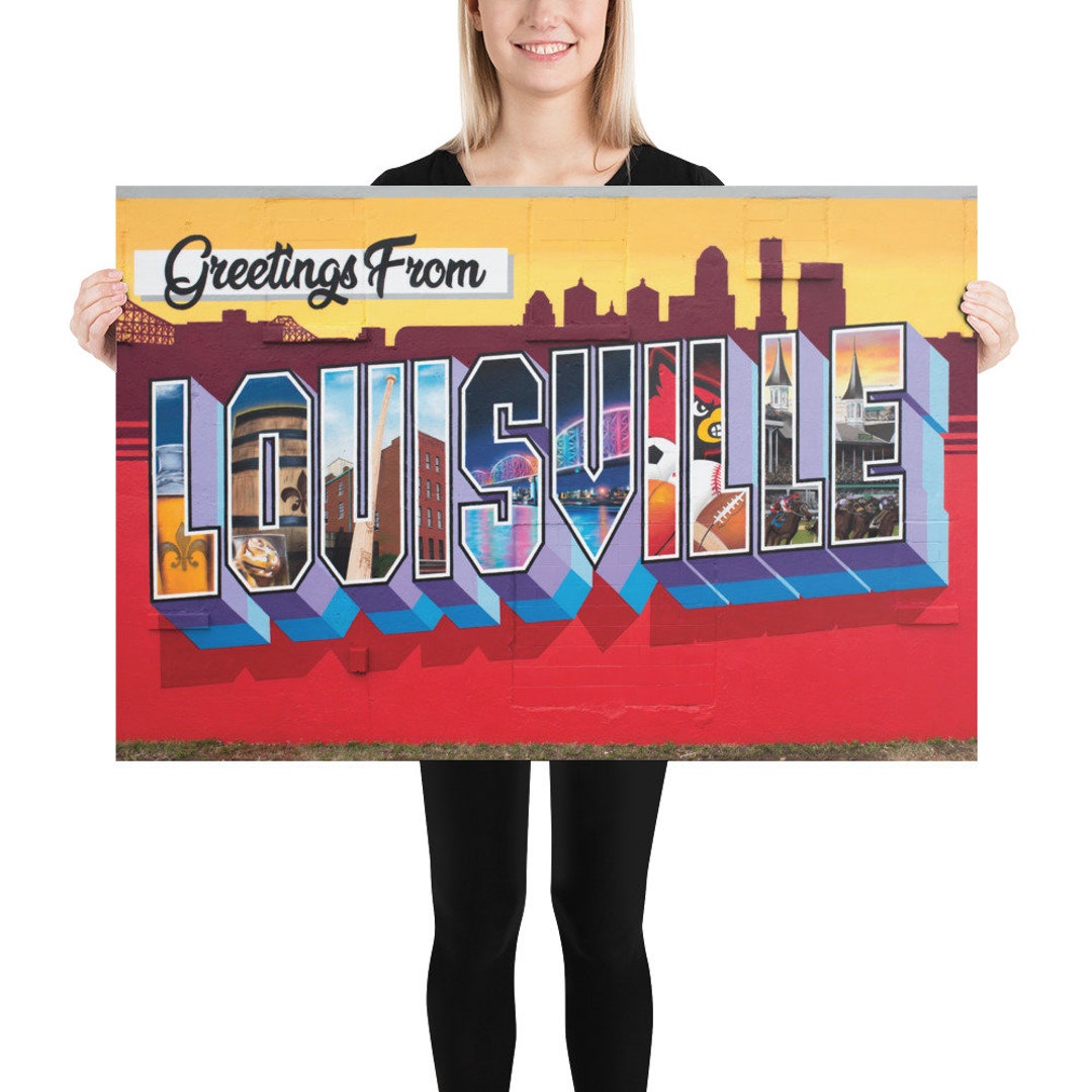Greetings From Louisville Mural Sign Painting - Street Art Print of ...