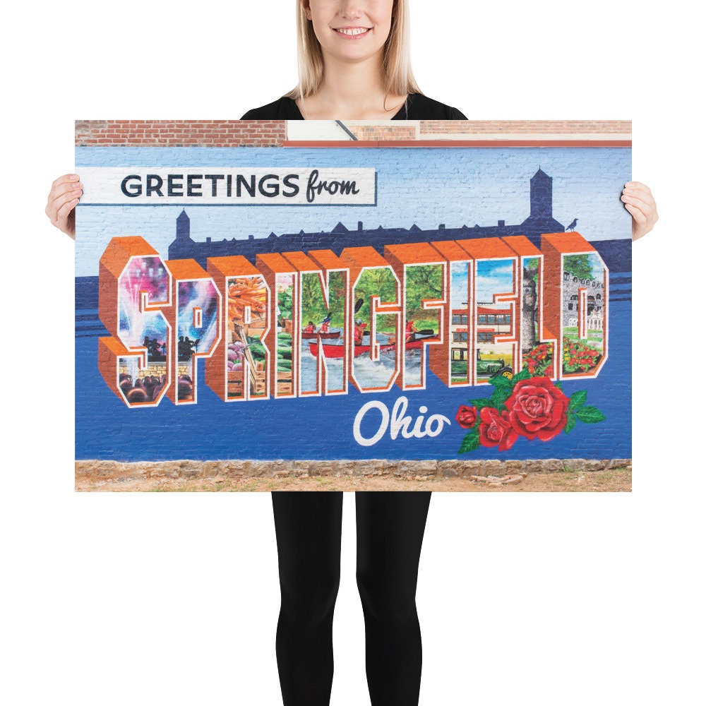 Greetings From Springfield Ohio Mural Sign Painting - OH Street Art ...