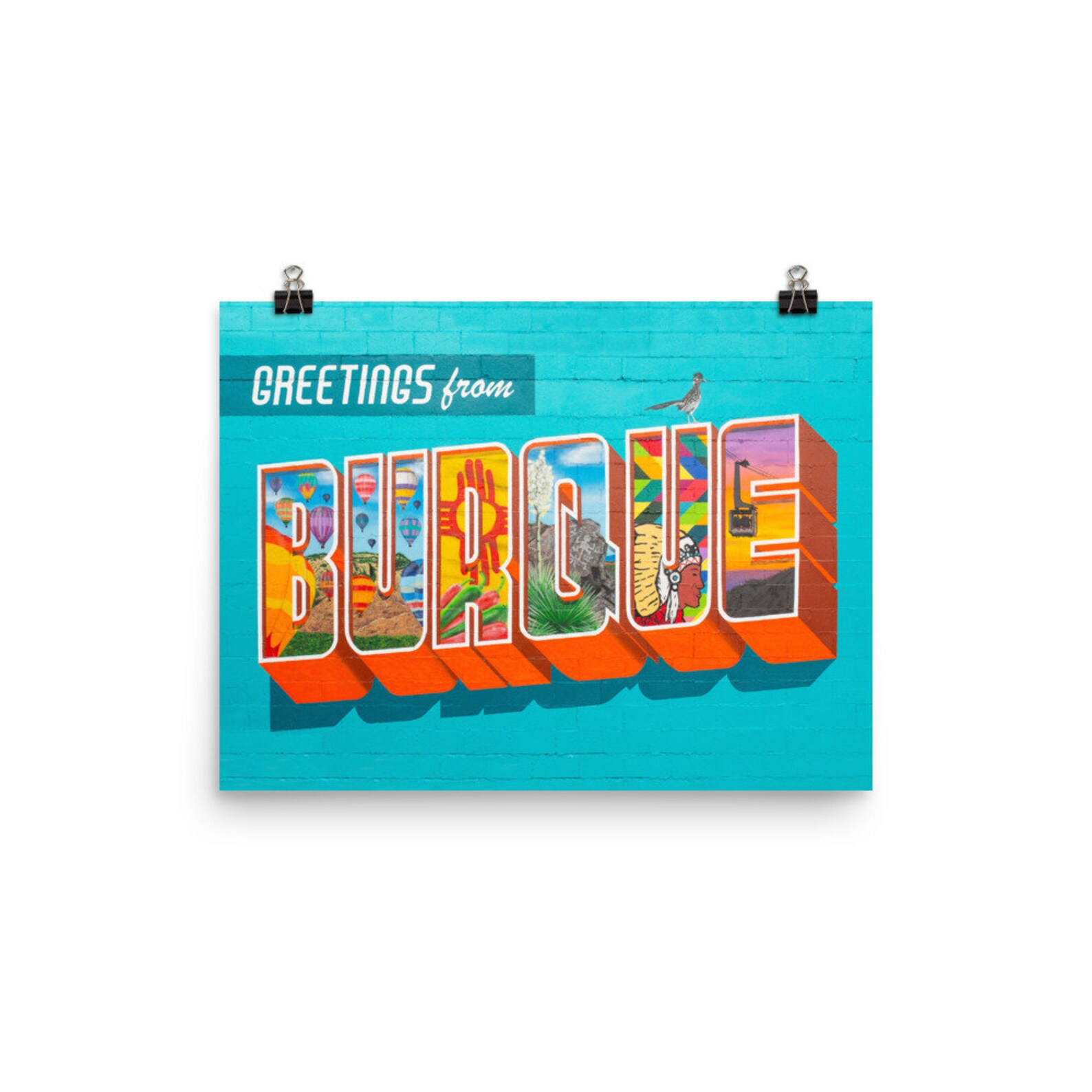 Greetings From Burque Mural Sign Painting - Albuquerque Street Art ...