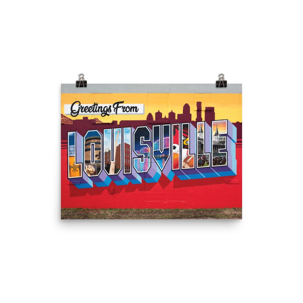 Greetings From Louisville Mural Sign Painting - Street Art Print of ...
