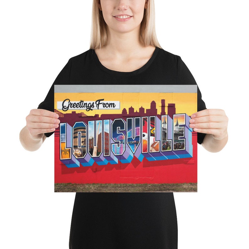 Greetings From Louisville Mural Sign Painting - Street Art Print of ...