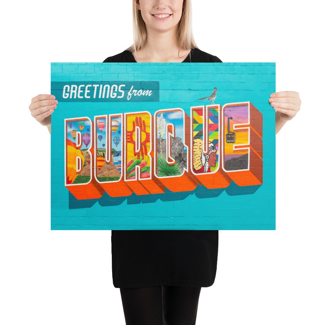 Greetings From Burque Mural Sign Painting - Albuquerque Street Art ...