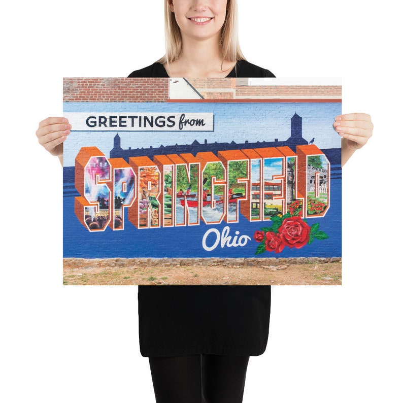 Greetings From Springfield Ohio Mural Sign Painting - OH Street Art ...