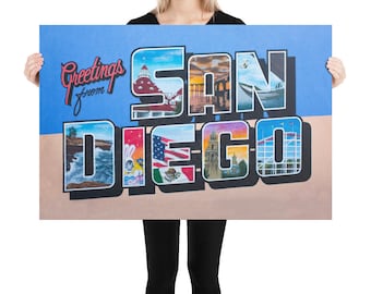 Greetings From Burque Mural Sign Painting Albuquerque Street Art Print ...