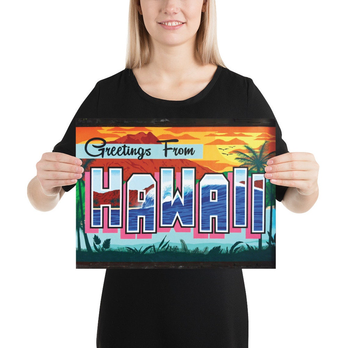 Greetings From Hawaii Mural Sign Painting Honolulu Street Art Print of ...