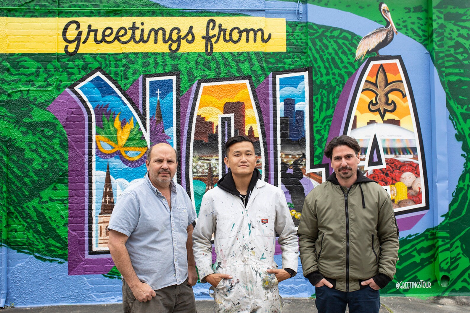 Greetings From NOLA Mural - New Orleans Postcard Street Art Print ...