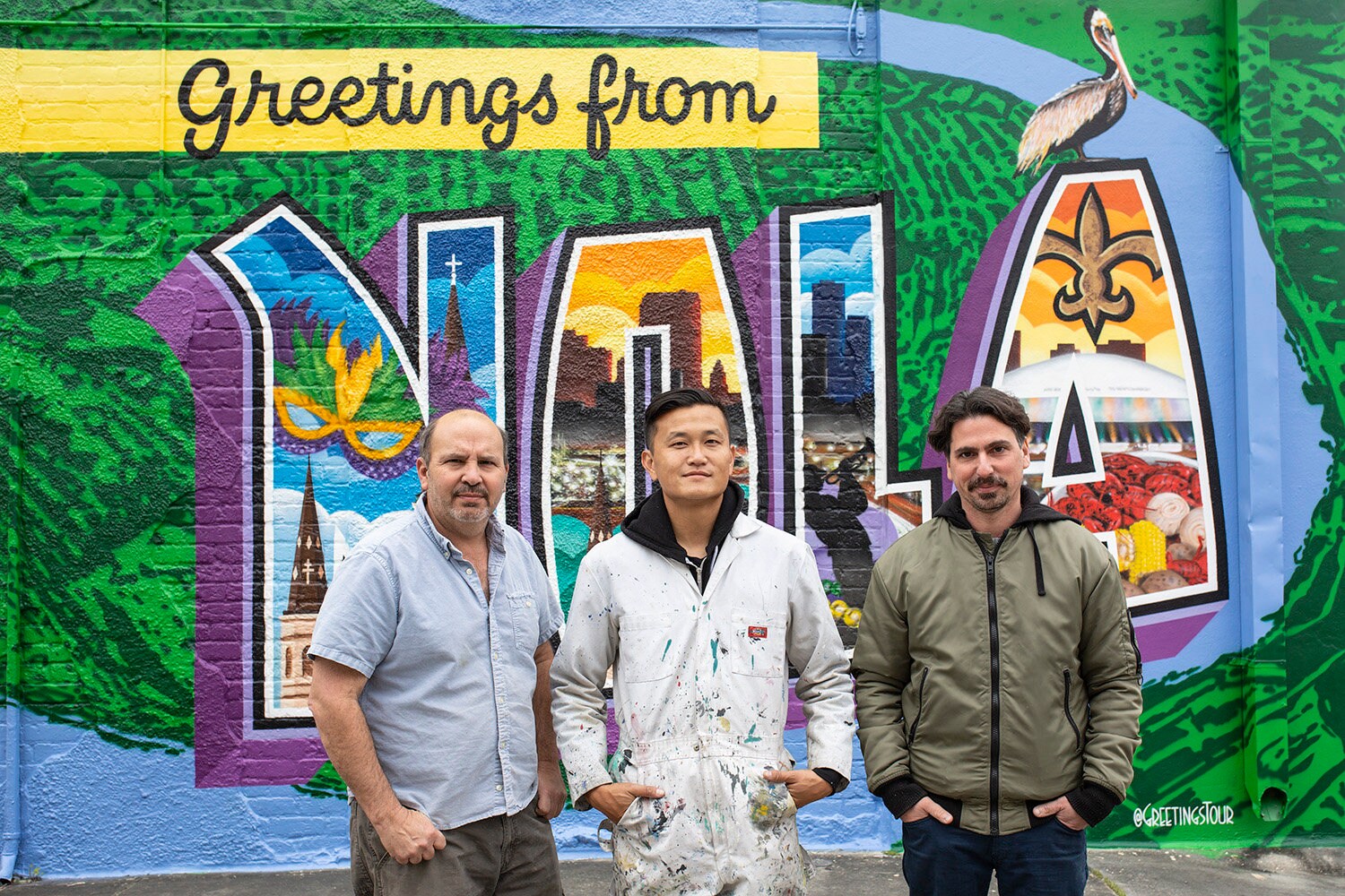 Greetings From NOLA Mural - New Orleans Postcard Street Art Print ...