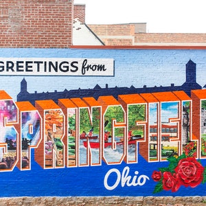 Greetings From Springfield Ohio Mural Sign Painting - OH Street Art ...