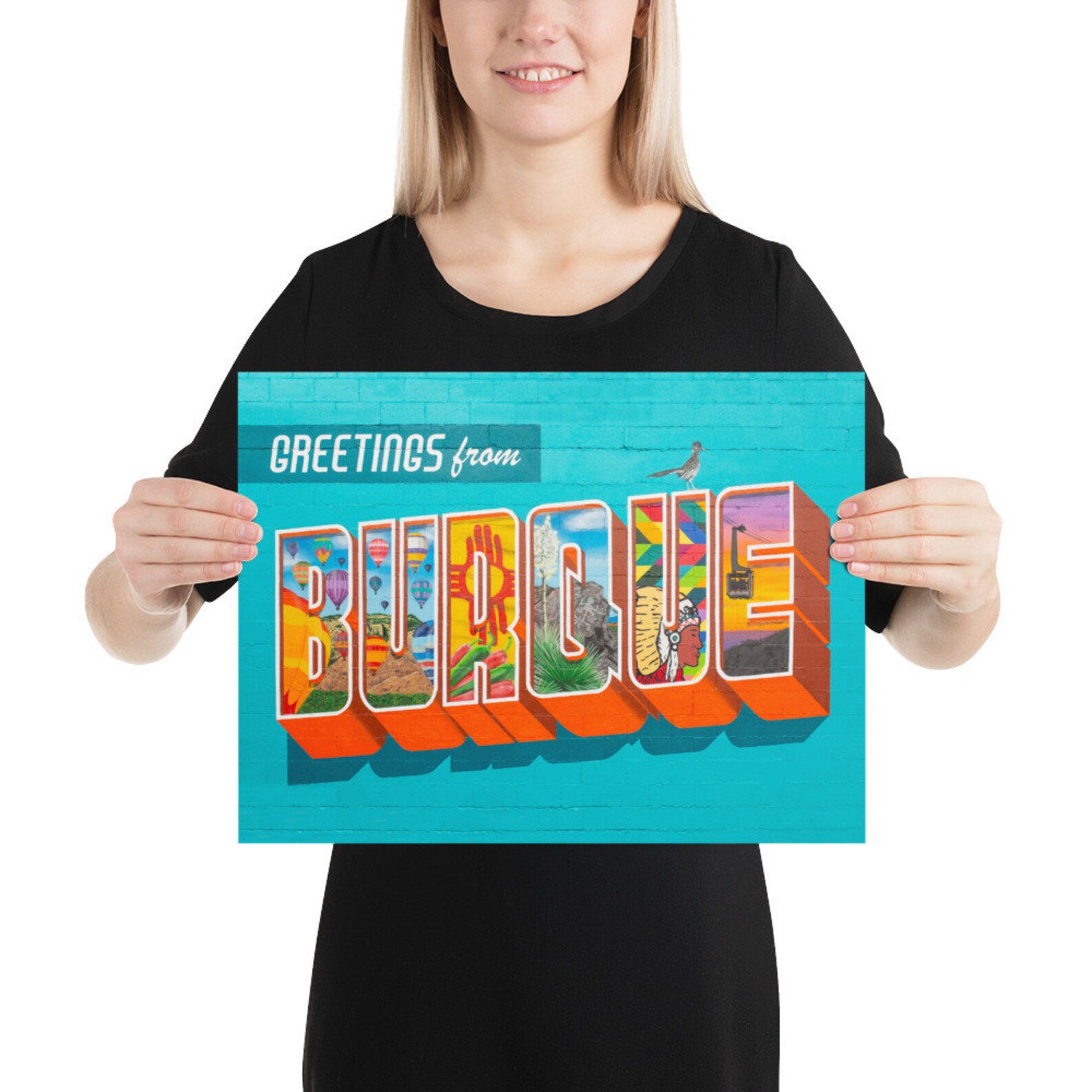 Greetings From Burque Mural Sign Painting - Albuquerque Street Art ...