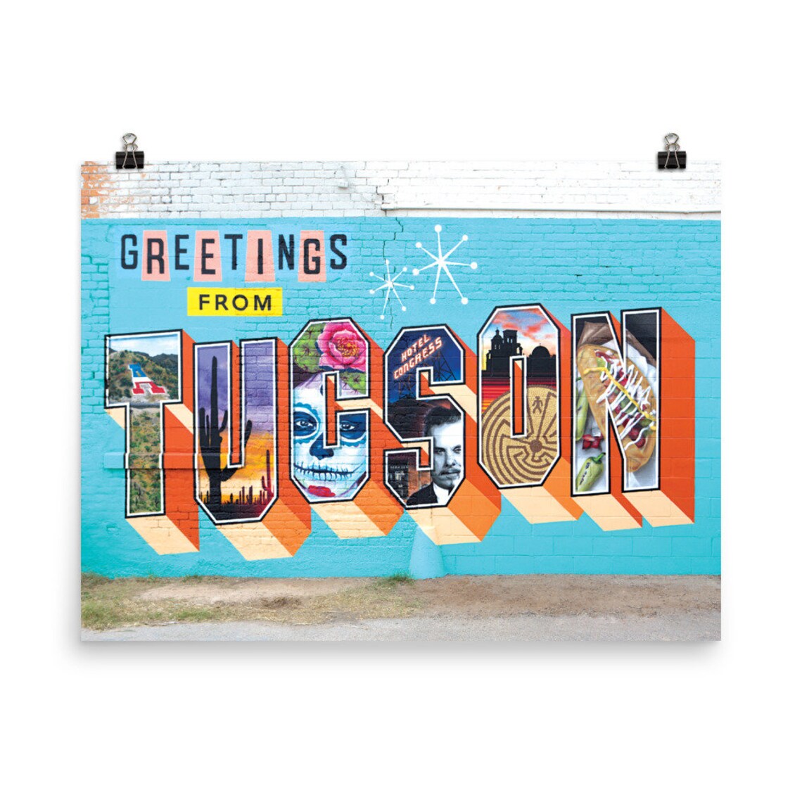 Greetings From Tucson Mural AZ Street Art Print of Postcard - Etsy