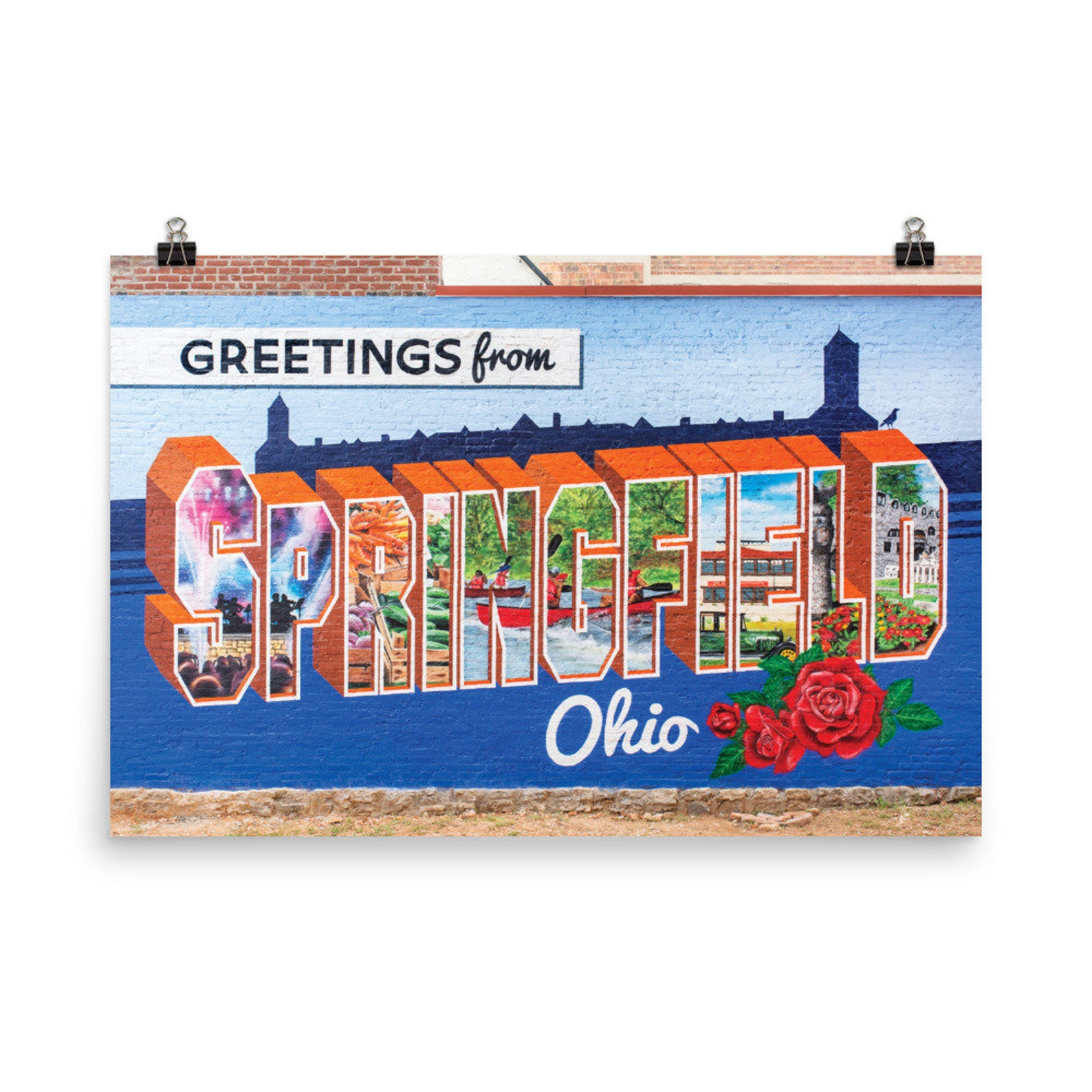 Greetings From Springfield Ohio Mural Sign Painting - OH Street Art ...