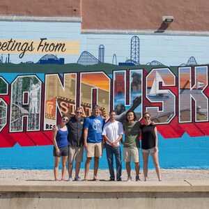 Greetings From Sandusky OH Mural Sign Painting - Ohio Street Art Print ...