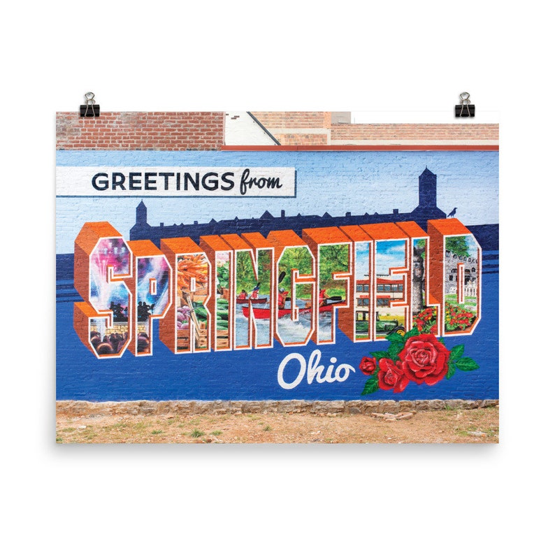 Greetings From Springfield Ohio Mural Sign Painting - OH Street Art ...