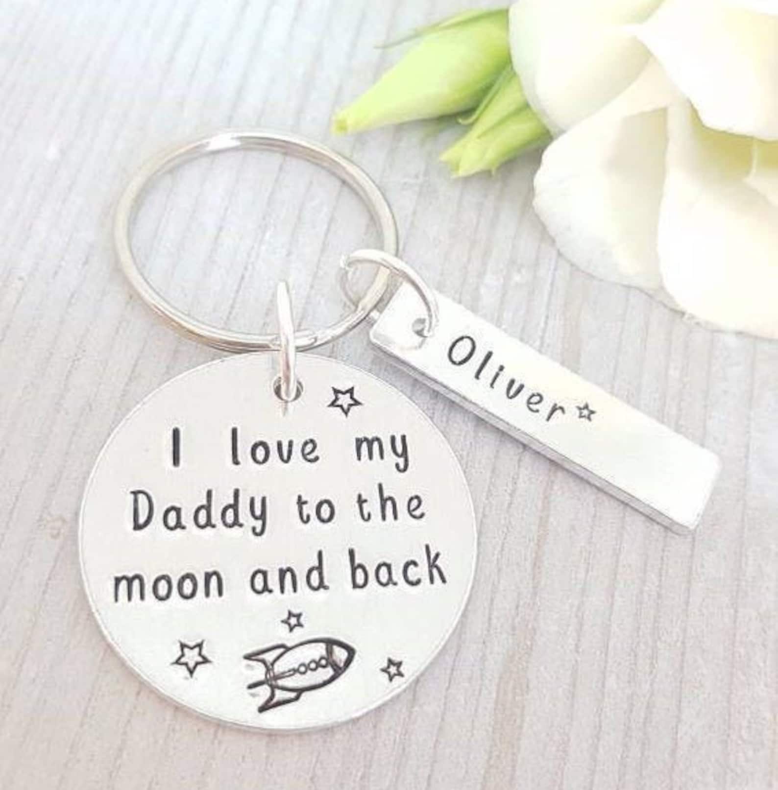 Dad Gifts Daddy Gifts Dad Keyring Daddy Keyring Fathers - Etsy