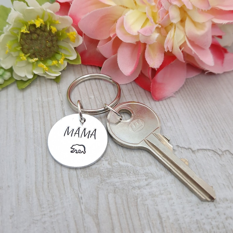 Mummy and Daddy Bear Keyrings, Mama Papa Bear Family Keychain, Mothers ...