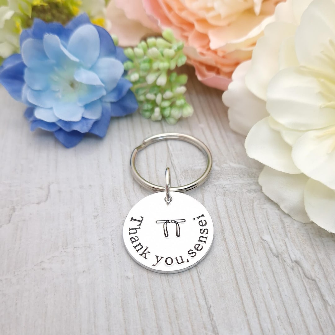 Karate Keyring Gift for Sensei, Thank You Martial Arts Teacher, Martial ...