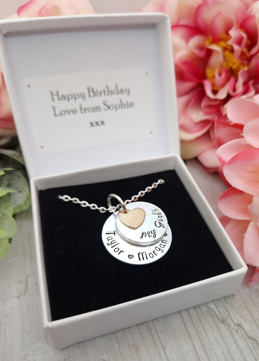 Personalised Mum Necklace, Children's Names Jewellery Gift, Mom ...