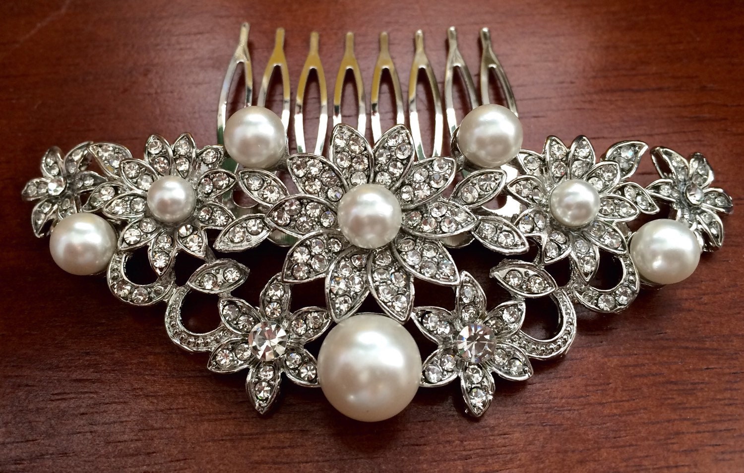 Wedding hair comb Pearl bridal hair comb bridal hair | Etsy