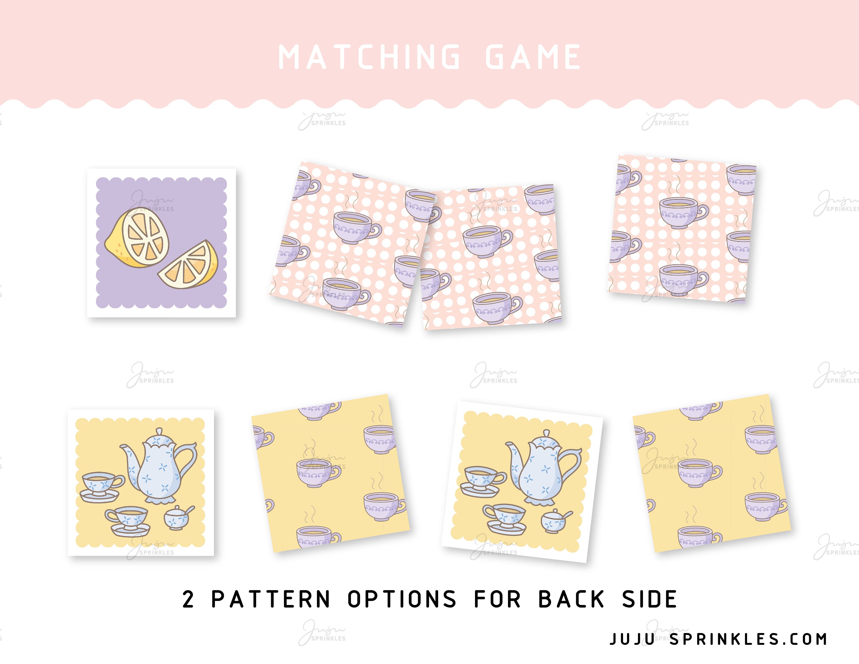 Tea Party Printable Game Preschool Activities Tea Party I Spy Matching ...