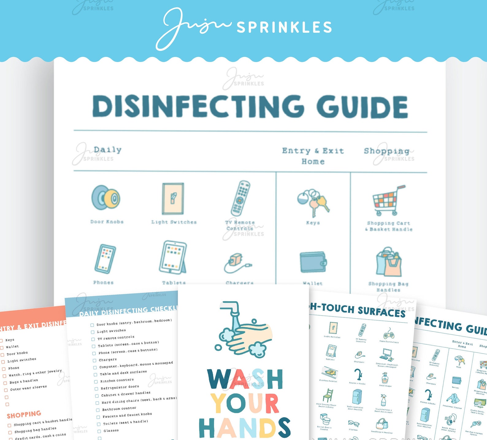 Disinfecting Checklist Cleaning Guide Disinfecting Guide Home Cleaning ...