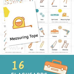 Kids Tool Box | Printable Tool Box Flashcards | Montessori Cards | I ...