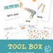 Kids Tool Box Printable Tool Box Flashcards Montessori Cards I-spy Game ...