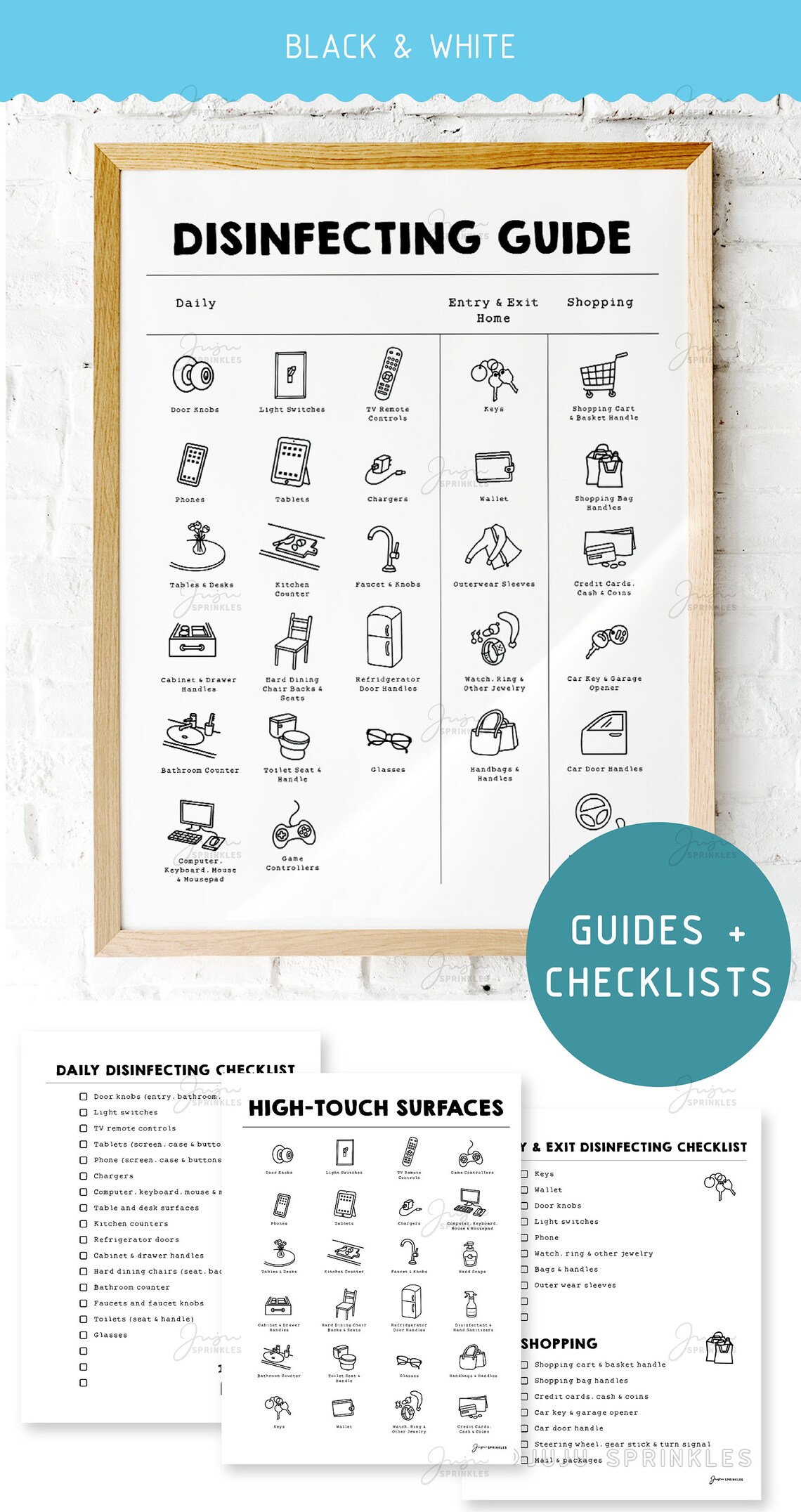 Disinfecting Checklist Cleaning Guide Disinfecting Guide Home Cleaning ...