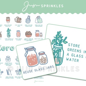 Zero Waste Labels | Plastic Free | Kitchen Printable | Zero Waste Kit ...