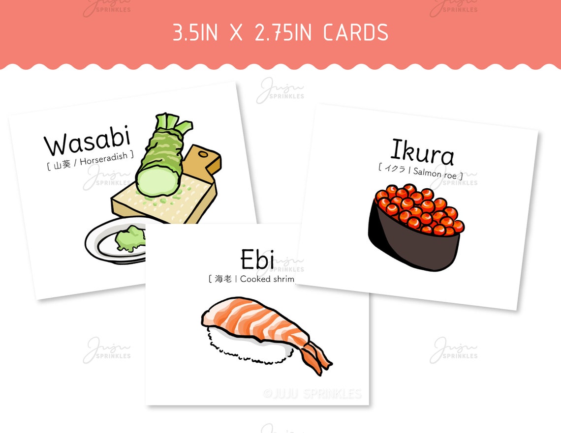 Sushi Art | Sushi Poster | Sushi Guide | Japanese Food Print | Sushi ...
