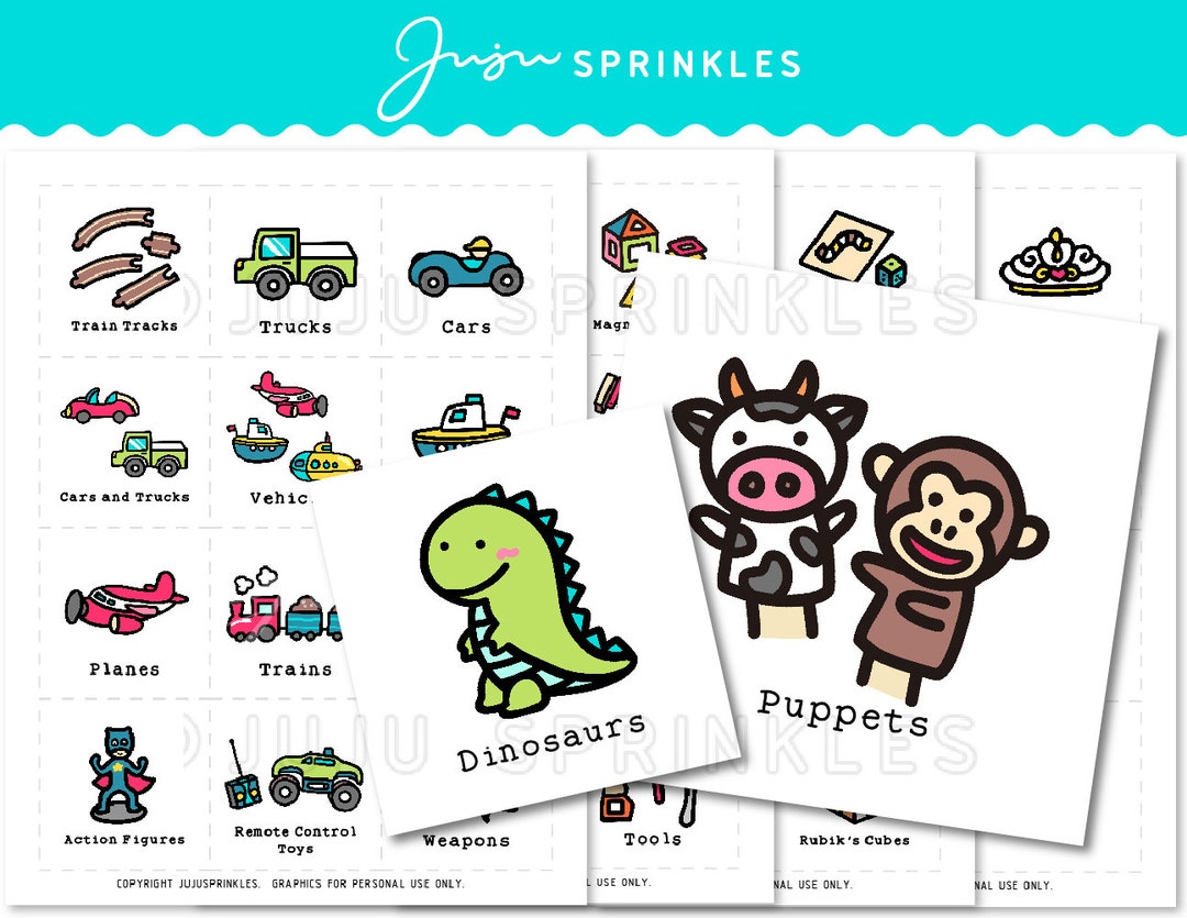 Toy Organization Labels | Printable Toy Storage Labels | Children's ...