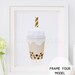 Bubble Tea Origami Bubble Tea Wall Art Boba Tea Paper 3D Template Boba ...