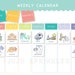 Printable Weekly Visual Calendar Kids Weekly Calendar I Printable Kids ...
