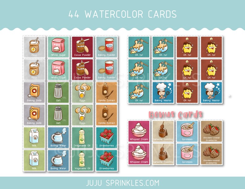 Baking Party, Printable Game for Kids, Cooking Birthday Party Printable ...