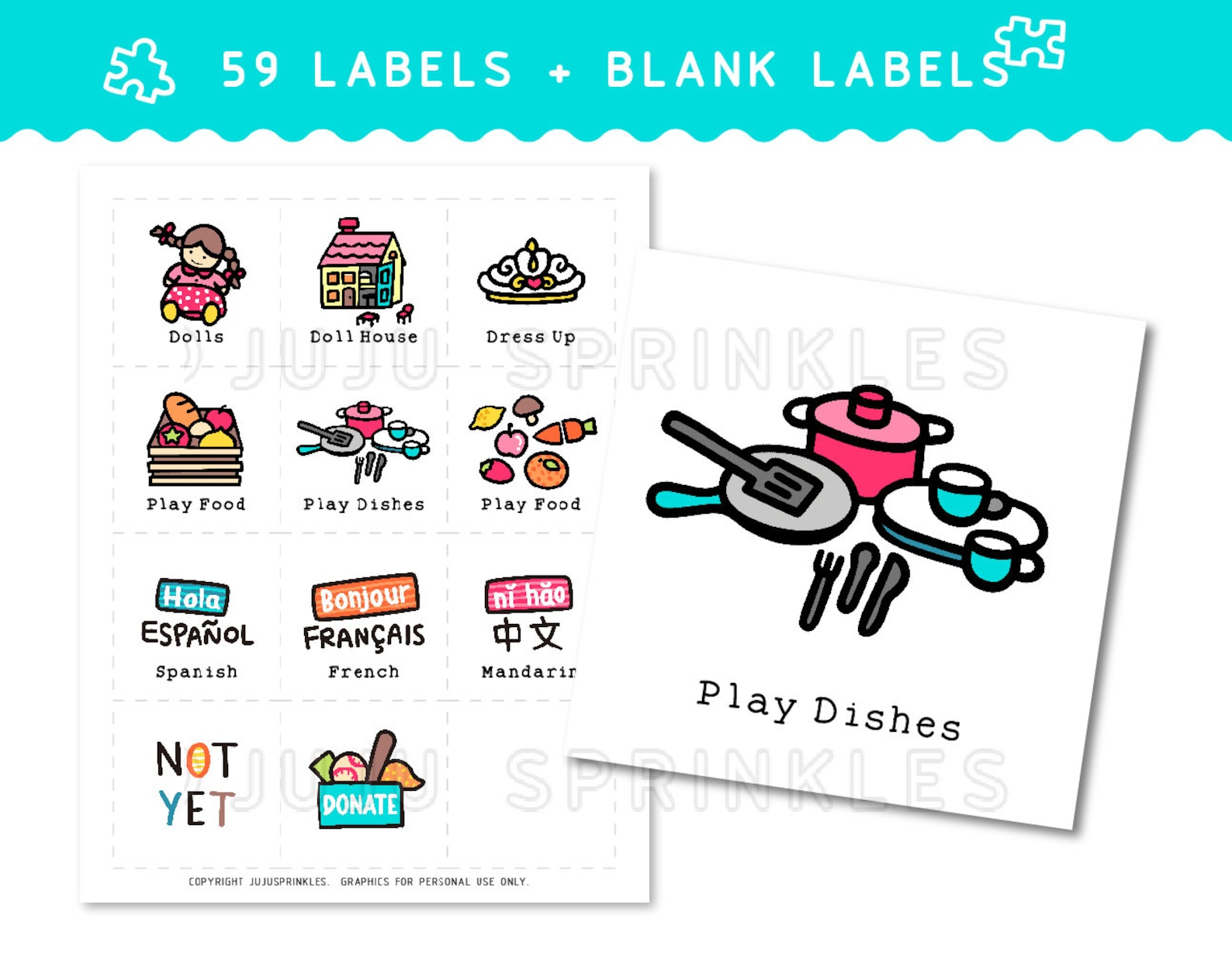 Toy Organization Labels | Printable Toy Storage Labels | Children's ...