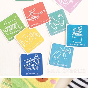 Kids Chore Chart Printable | Children Chore Labels | Chore Chart for ...