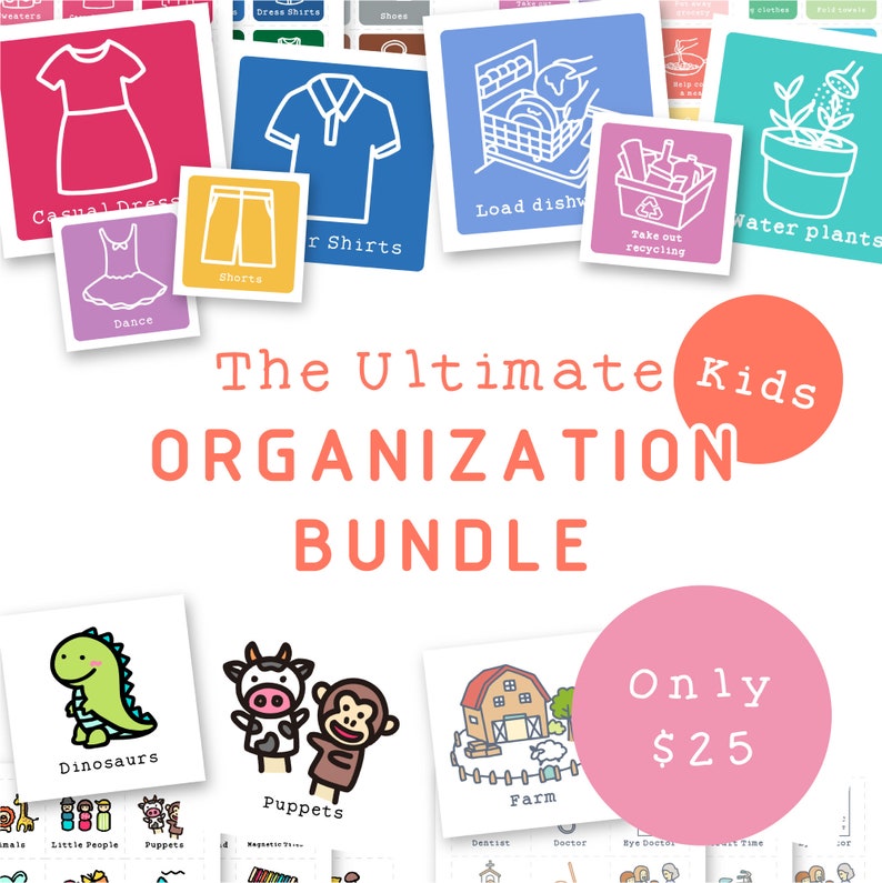 Kids Clothes Organizers | Kids Clothing Labels | Printable Children ...