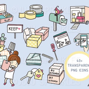 Moving Clipart, Move Day Clipart, Moving Away Clipart, Moving Boxes ...