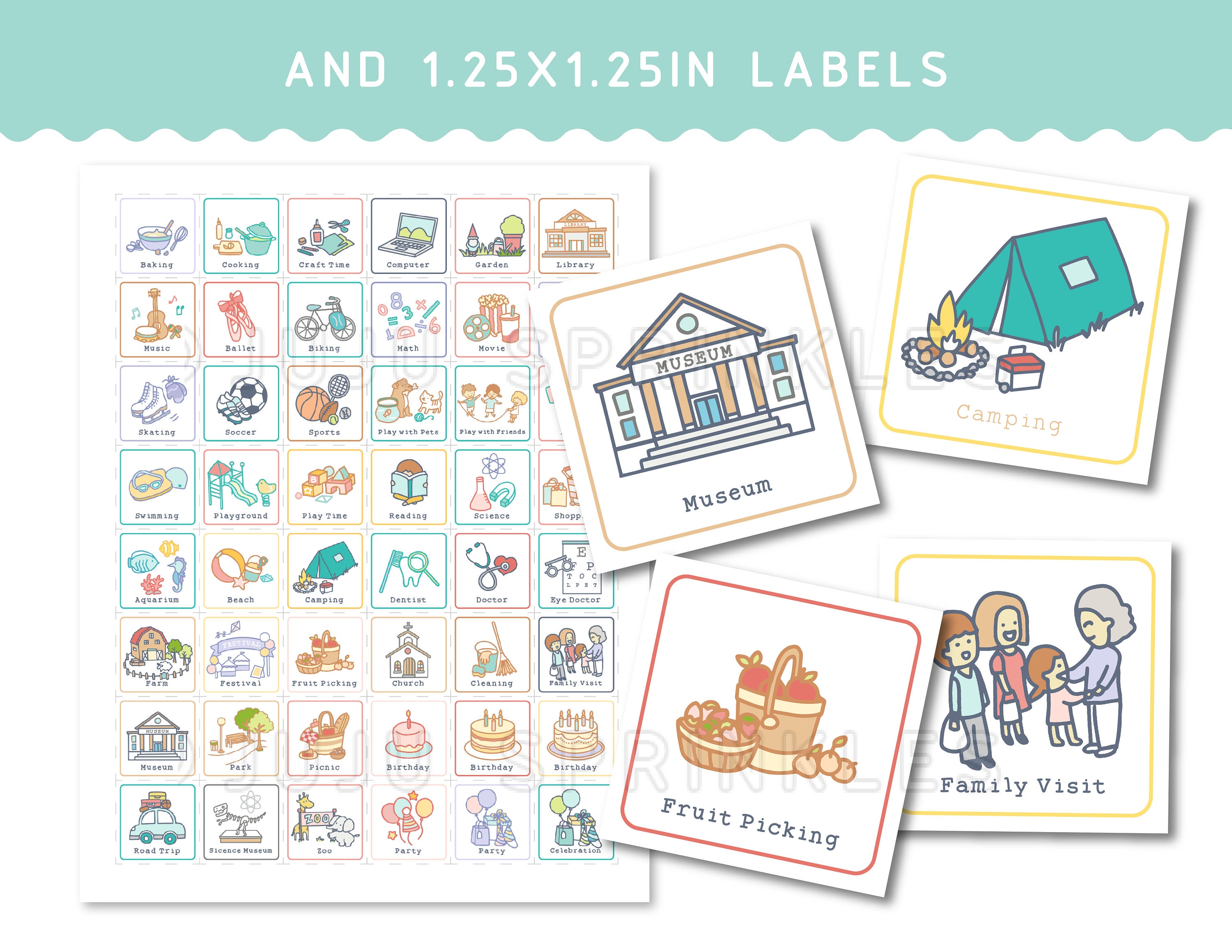 Printable Weekly Visual Calendar Kids Weekly Calendar I | Etsy