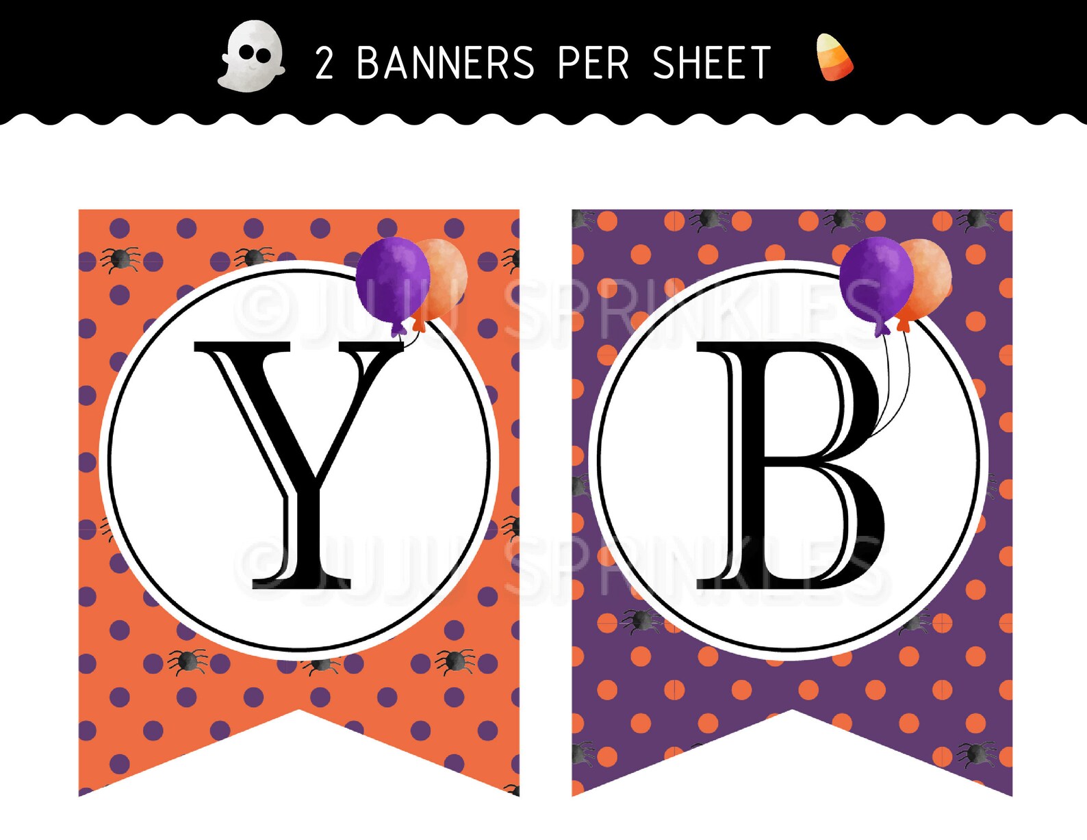 Halloween Birthday Banners, Halloween Party Printable, Halloween Kids ...