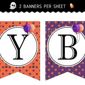 Halloween Birthday Banners, Halloween Party Printable, Halloween Kids ...