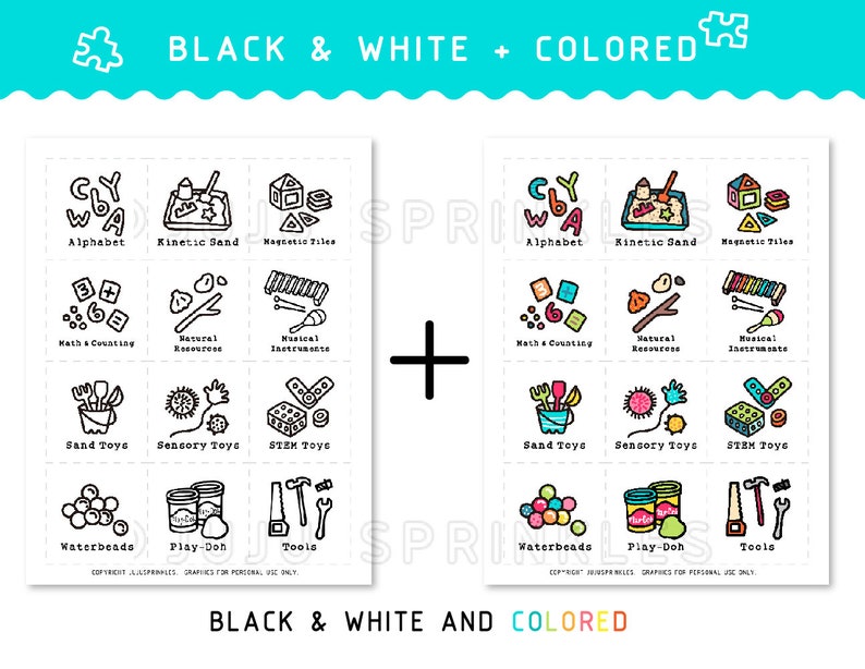 Toy Organization Labels | Printable Toy Storage Labels | Children's ...