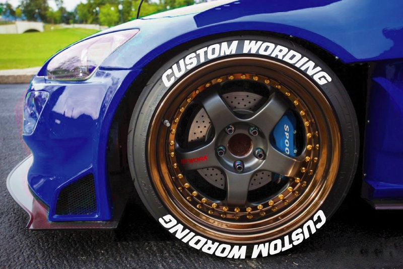 Custom Tire Letters Custom Wording White 1.25tall | Etsy