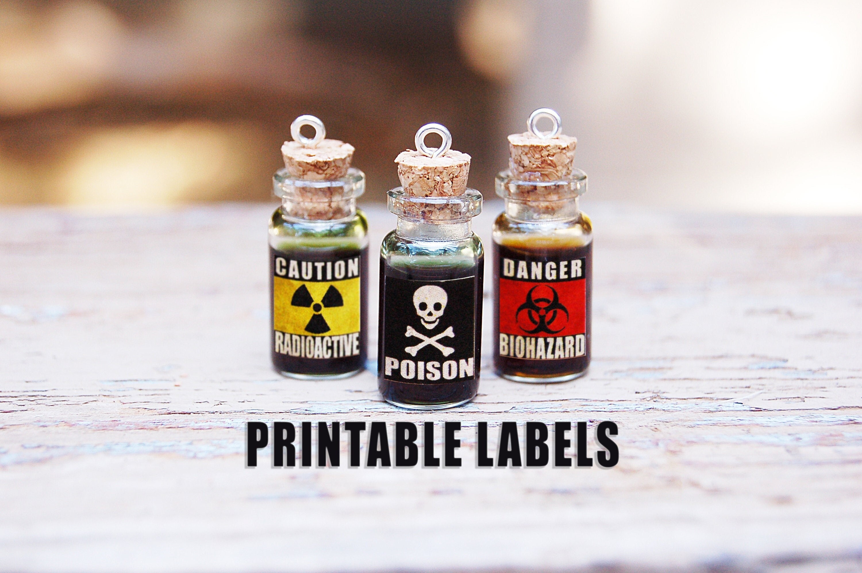 Miniature Poison Bottle Labels – 1:12 Dollhouse Apothecary (digital ...
