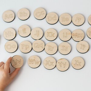 Wooden Alphabet Letters Homeschool Resources Back to - Etsy