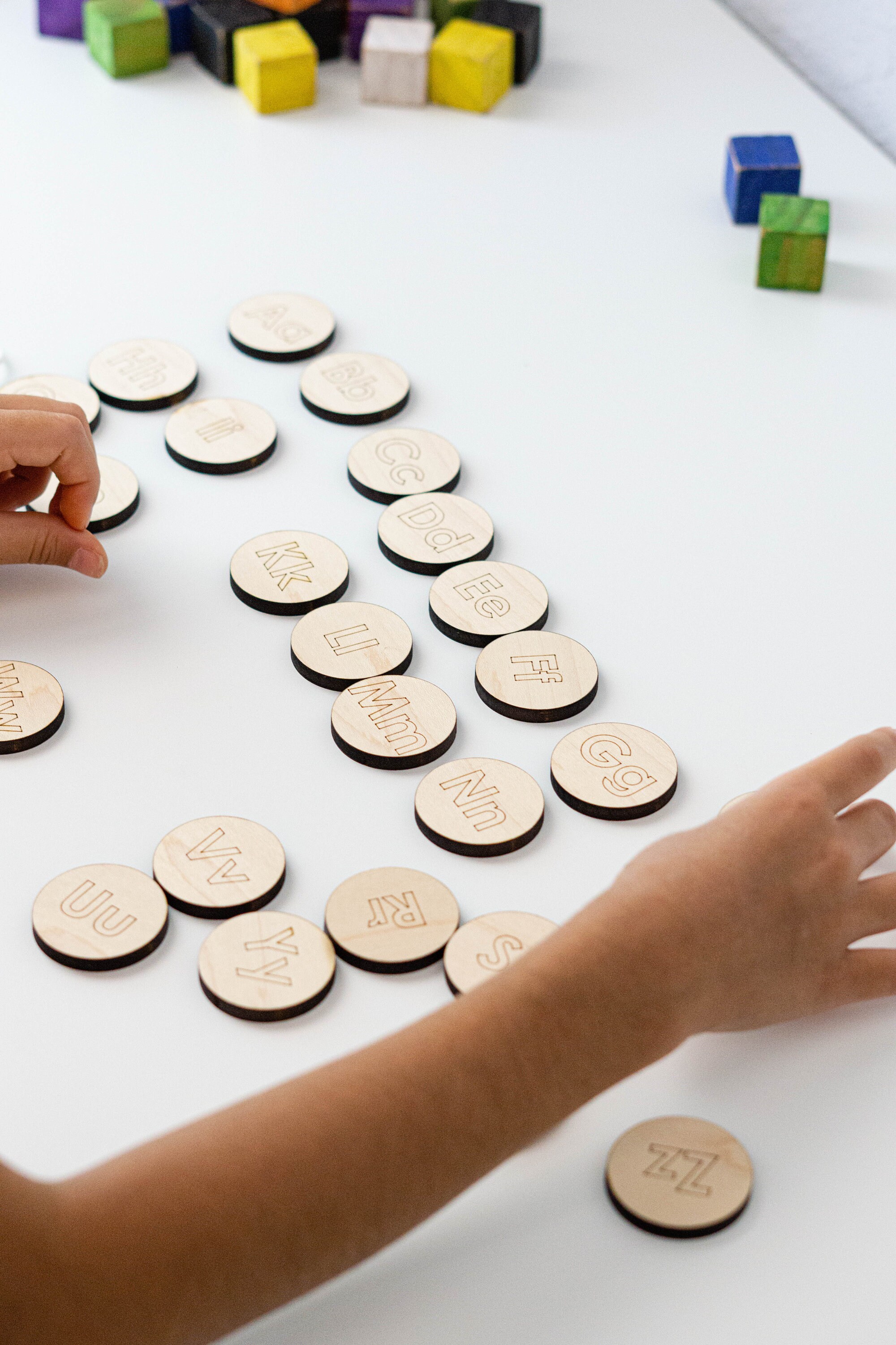 Wooden Alphabet Letters Homeschool Resources Back to - Etsy