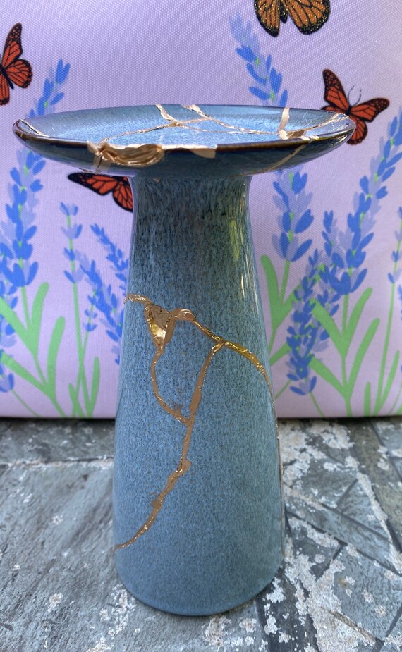 Tall Kintsugi Candle Holder - Etsy