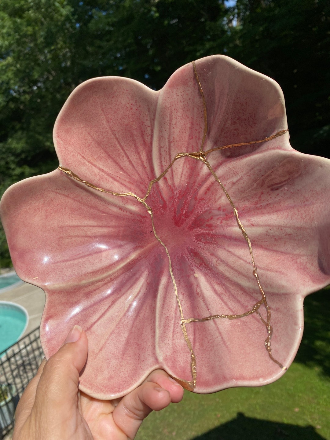 Kintsugi Flower Bowl - Etsy
